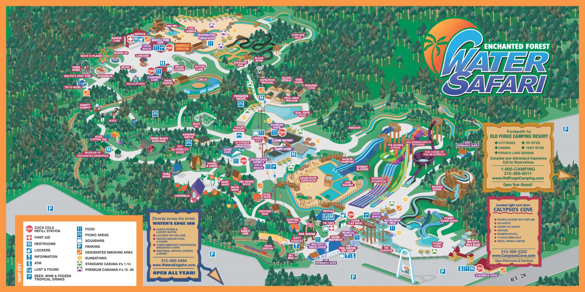 Park Map - Enchanted Forest Water Safari